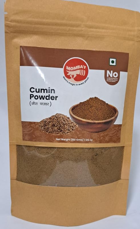 Mom-Bay Cumin Powder 200gm Pouch |Jeera Powder |Made With LTG (Low ...