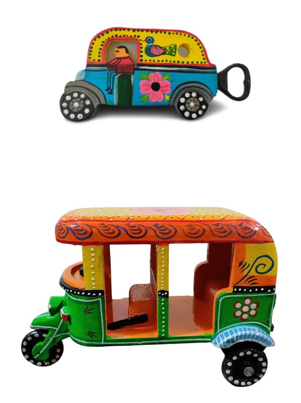 Handcrafted and Hand-Painted Vehicle Collection (Auto Set) : Amazon.in ...