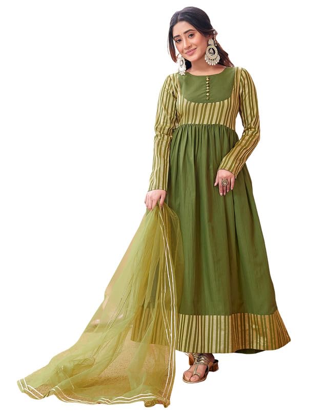 Buy SKYLEE Women's Woven Silk Blend Straight Kurta Set with Dupatta ...