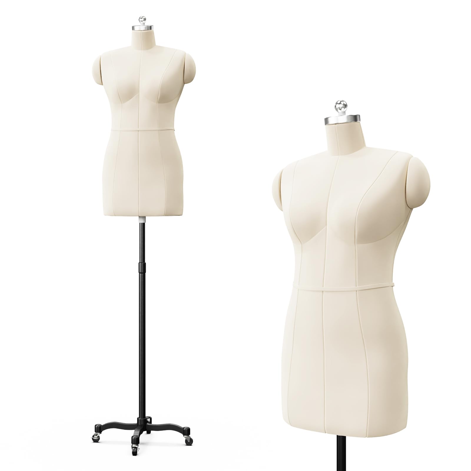 Amazon.com: Bonnlo Female Sewing Mannequin, Size 18 Dress Form for ...