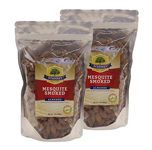 Amazon.com : Mesquite Smoked Almonds Steam Pasteurized Smoky Roasted ...