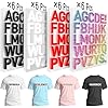 Amazon.com: 24 Sheets Iron On Letters for Clothing - Heat Transfer ...
