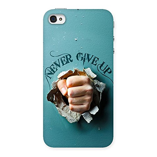 Neo World Never Give Up Back Case Cover for Apple iPhone 4S | Apple ...