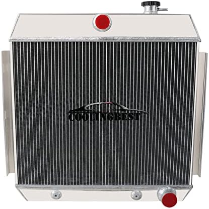 Amazon.com: COOLINGBEST Aluminum Radiator for 1955 1956 1957 Chevy Bel ...
