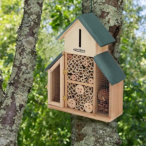 Unibos | Insect Hotel | Natural Wood Insect House | Eco-Friendly Bug ...