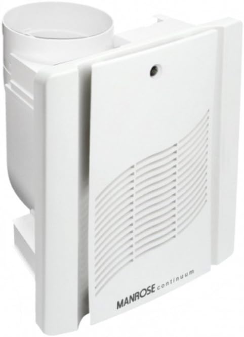 Manrose 4"100mm Continuous Running Centrifugal SELV Fan Timer Humidity ...