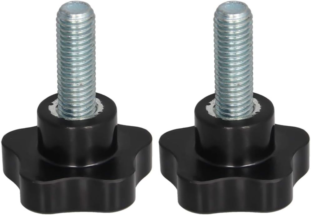 Amazon.com: Othmro 2Pcs Black M12 x 50mm Star Clamping Knob Grip Thumb ...