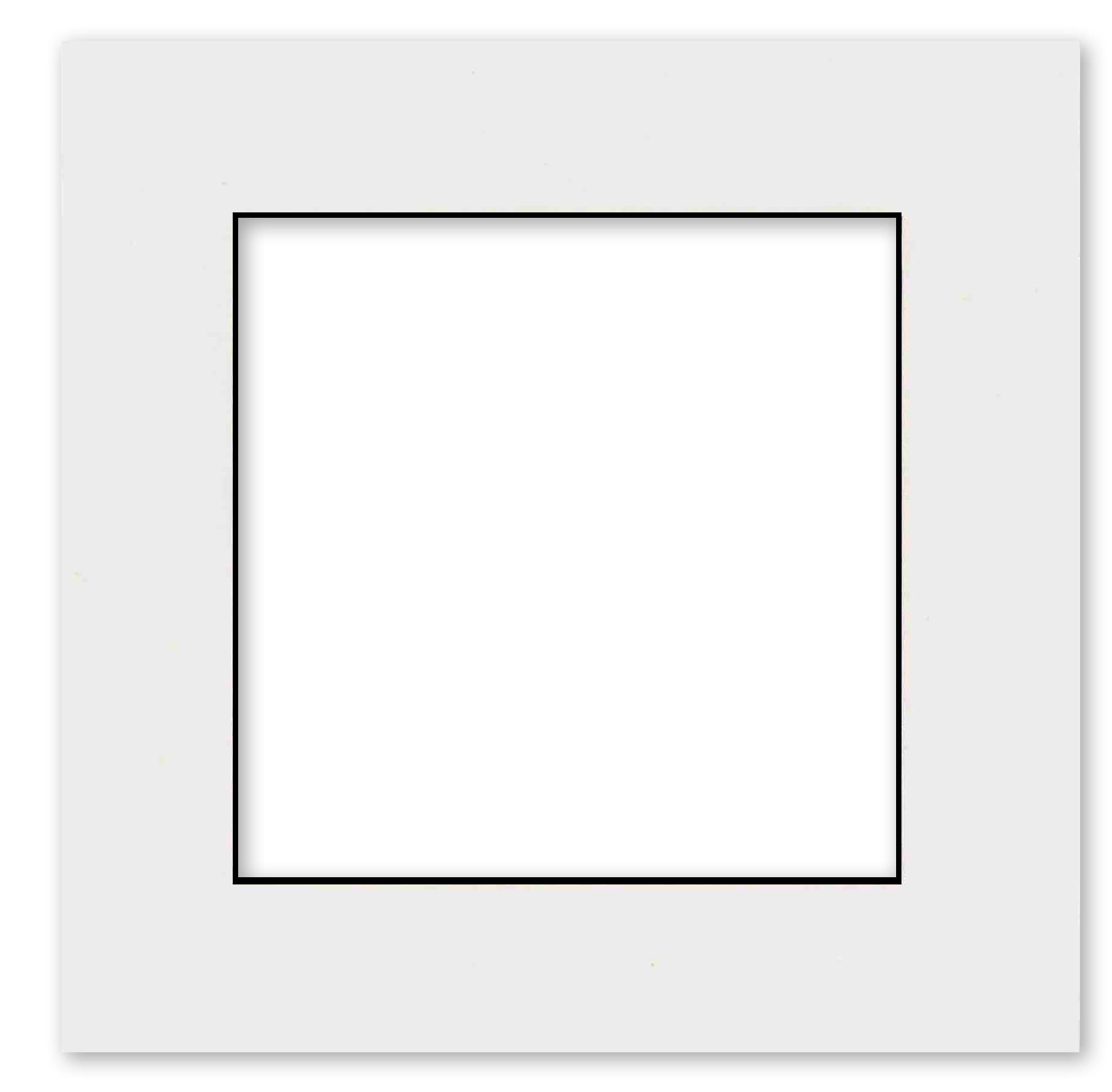 Amazon.com: 20x20 Mat for 12x12 Photo - Precut White with Black Core ...