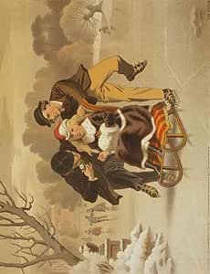 A4 Print Sinclair Thomas S c1805 1881 Rivals 1869 2 boys with girl on ...