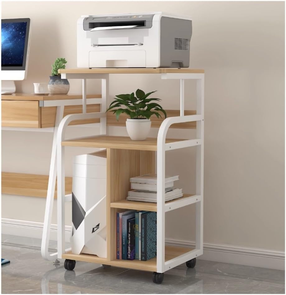 Amazon.com: MOBAAK Printer Stand Desk Organizer Floor Printer Stand ...
