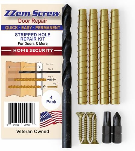 Easy DIY Stripped Screw Hole Repair Kit | Door Hinge Repair Kit No Pre ...