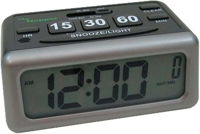 Amazon.com: Napper Alarm Clock - Set your Own Nap Time! LCD Screen ...