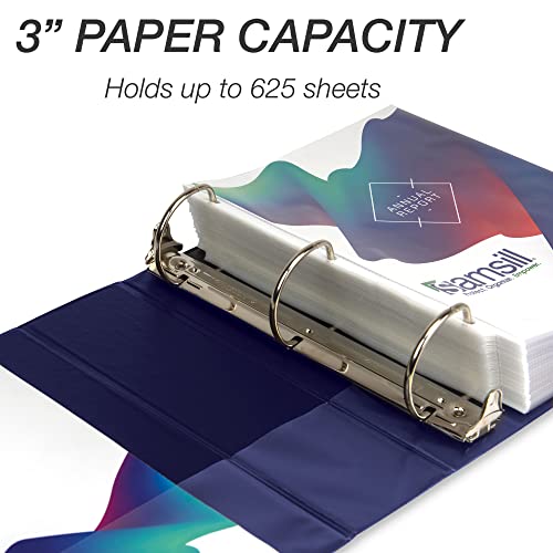Snapklik.com : Durable 3 Inch Binder, Made In The USA, D Ring Binder ...