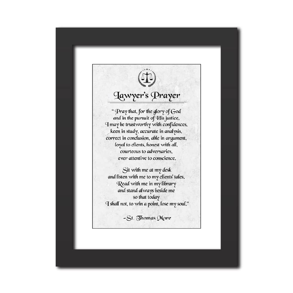 inspire TA Law Posters Lawyer Prayer Wall Frames lawyer office ...