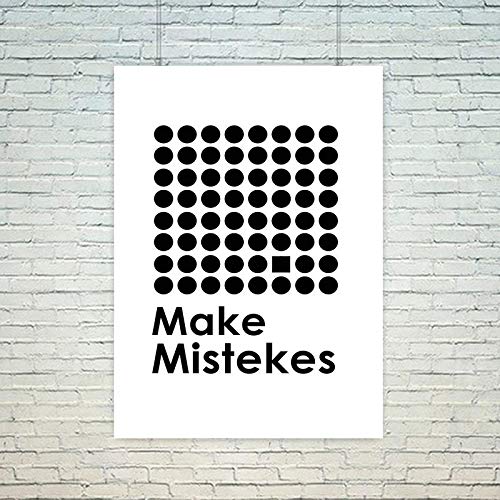 The Art Bundle Make mistakes Rolled Poster For Office Decor & Room.Wall ...