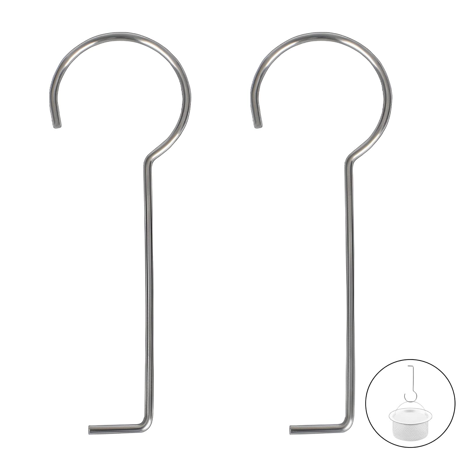 2 Pcs Drain Key Stainless Steel Drain Grate Puller Lift Out Key Drain ...