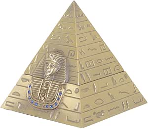 Amazon.com: anso Pyramid Trinket Box Egyptian Pyramid Sculptures ...