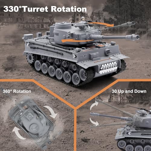 Snapklik.com : Supdex 1:18 RC Tank, 24Ghz LCF WW2 German Tiger I Remote ...