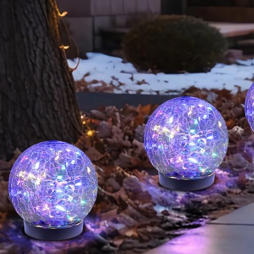 MLKNK Solar Globe Lights Outdoor Waterproof-Solar Balls-Solar Garden ...