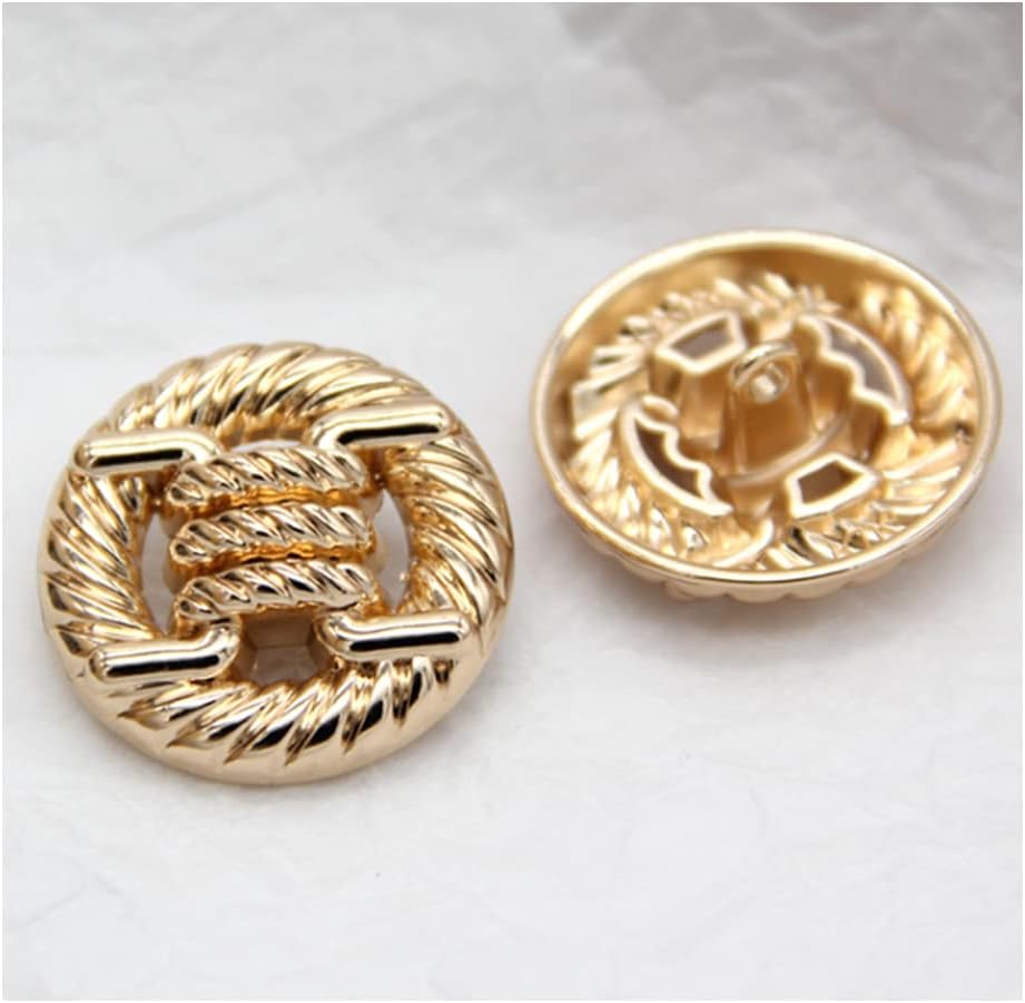 Amazon.com: 5 PCS Fashion Knotted Rope Metal Sweater Buttons for ...