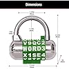 Master Lock 1534D Locker Lock Set Your Own Word Combination Padlock, 1 ...