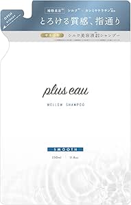 Amazon | plus eau (プリュスオー) メロウシャンプー スムース 詰替え用 350ml レフィル 単品 ホワイトフローラル&ペアーの香り | plus eau(プリュスオー ...