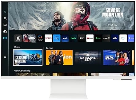 Samsung LS32CM801UUXXU 32" 4K Smart Monitor with Speakers Smart Hub for ...
