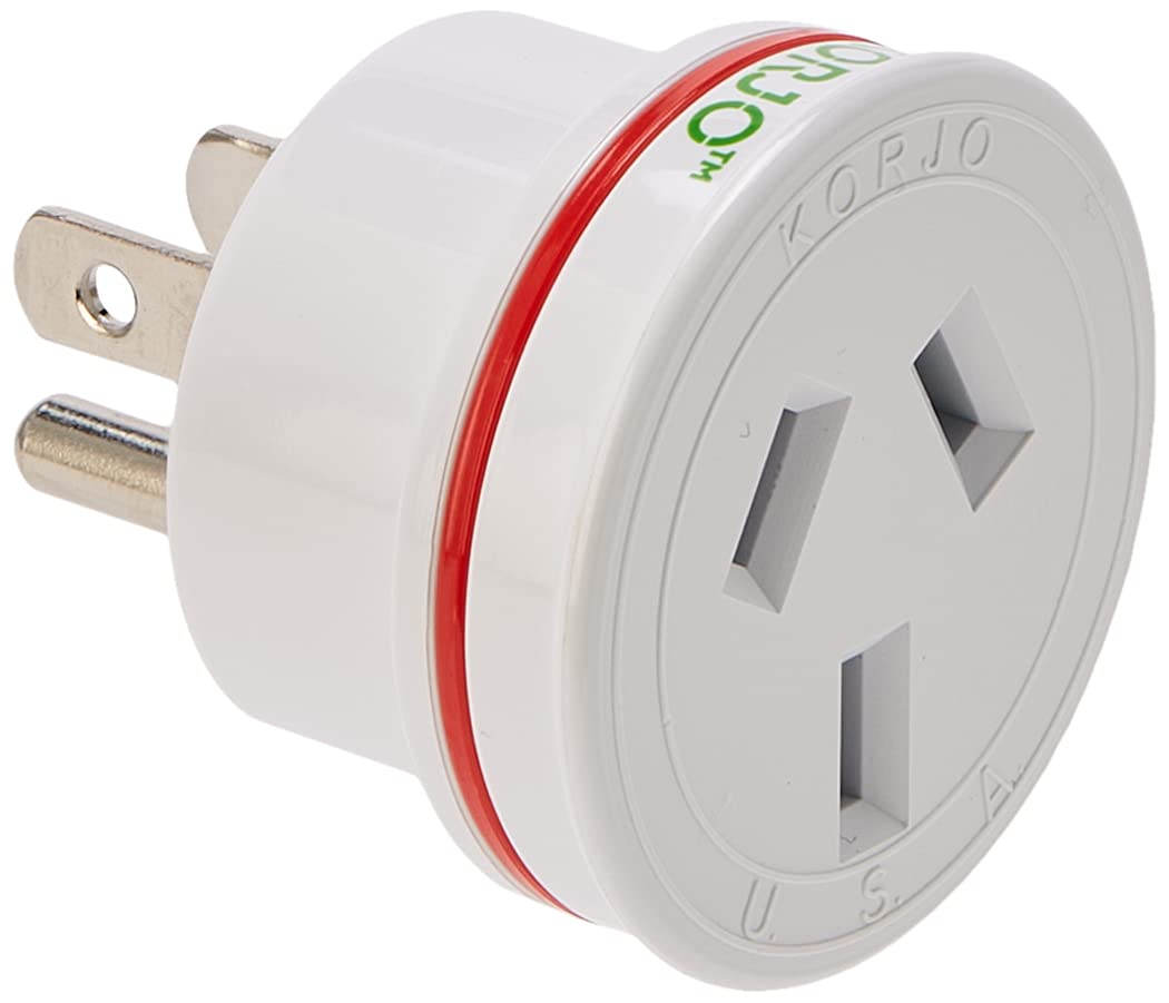 Korjo US Power Adapter, Suitable for USA, Canada, Uses AUS/NZ ...