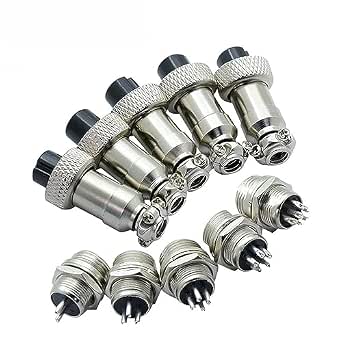 10Pcs/lot GX12 Aviation Plug Socket Male/Female 2 3 4 5 6 Pin 12mm ...