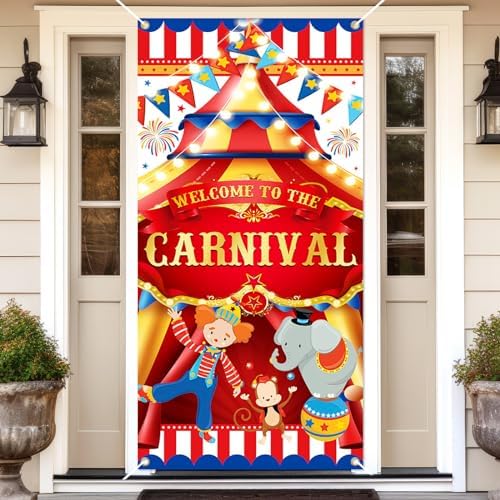 Amazon.com : Avezano Carnival Circus Banner Welcome to The Carnival ...