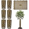 Amazon.com : Tree Trunk Protector Guard Brown, 6 Pack Garden Fence ...