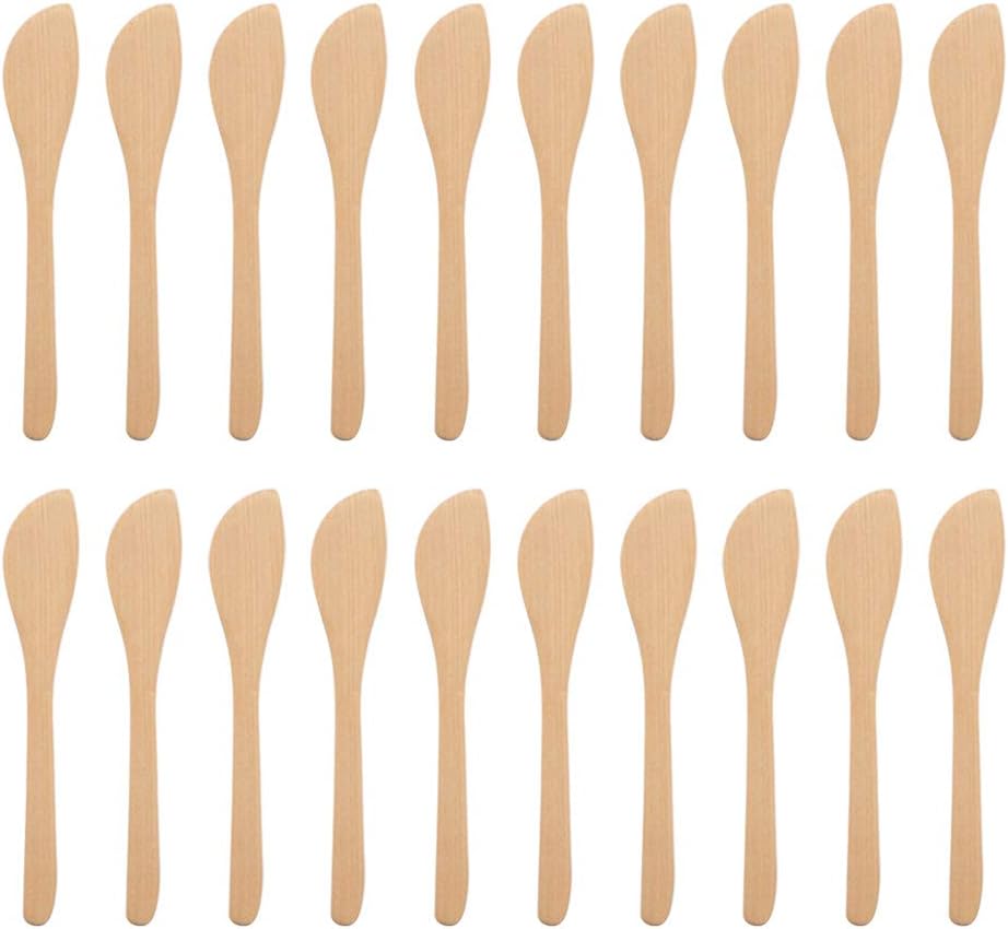 Amazon.com | BESTONZON Wooden Cheese Spreader Dessert Buttercream Jam ...