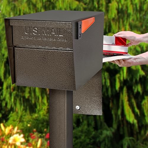 Amazon.com: Mail Boss Curbside, Wood Grain 7510 Mail Manager Locking ...