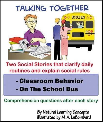 Social Story -Classroom Behavior and on the School Bus (Talking ...