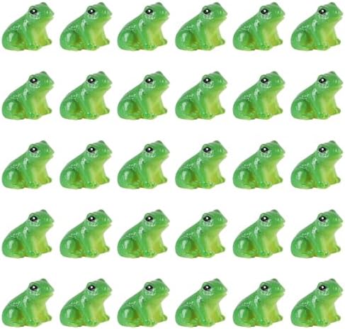 Amazon.com: CCINEE 30 Pcs Resin Mini Frogs Green Frog Miniature ...