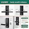 Amazon.com: Yamiry Smart Door Lock, Biometric Fingerprint, Keyless ...