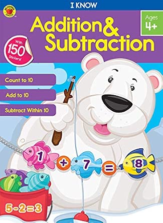Amazon.com: Carson Dellosa — I Know Addition & Subtraction Math ...