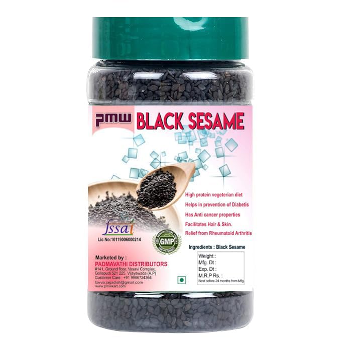 Pmw - Jar Pack - Export Quality - Food Grade - Black Sesame Seeds ...