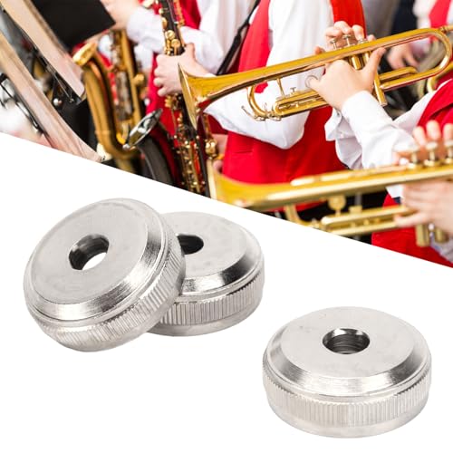 Snapklik.com : 3Pcs Trumpet Valve Buttons Metal Silver Screw Piston For ...