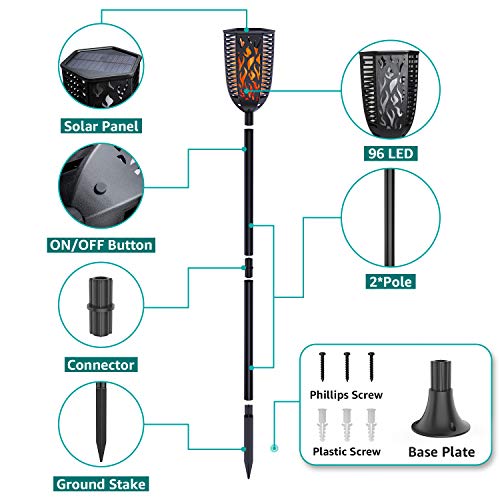(60% OFF Coupon) Solar Torch Lights 4-Pk $28.00 - Mojosavings.com