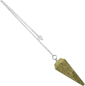 SHARVGUN Ruby Kynaite Crystal Pendulum Dowsing Divination Pendant ...