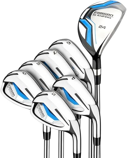 Forgan F200 Stainless Steel Iron Set with Hybrid, Mens Right Hand ...