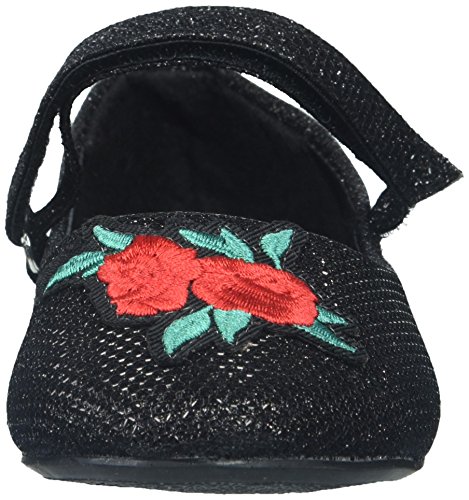 Buy JOSMO Girls' Ballerina Ballet Flat, Black, 12 Medium US Little Kid ...