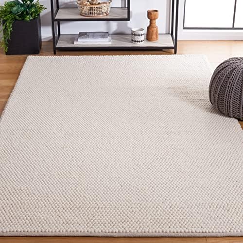 SAFAVIEH Natura Collection Area Rug - 8' x 10', Ivory, Handmade ...