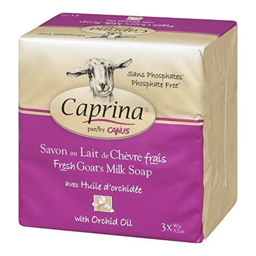 Caprina Fresh Goat's Milk Soap with Orchid Oil ~ 3 pack : Amazon.in: Beauty