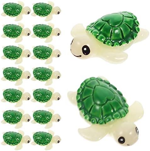 Amazon.com: LUXLIBER 10PCS Resin Sea Turtle Miniature Figurine Mini ...