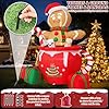 Amazon.com: Gardwin 6ft Gingerbread Christmas Inflatable Outdoor ...