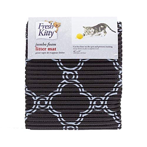 Fresh Kitty Durable XL Jumbo Foam Litter Box Mat – No Phthalate, Water ...