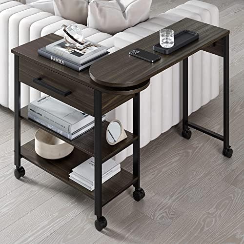 Amazon.com: BELLEZE 360° Rotatable End Table with Ultra-Fast USB Type A ...