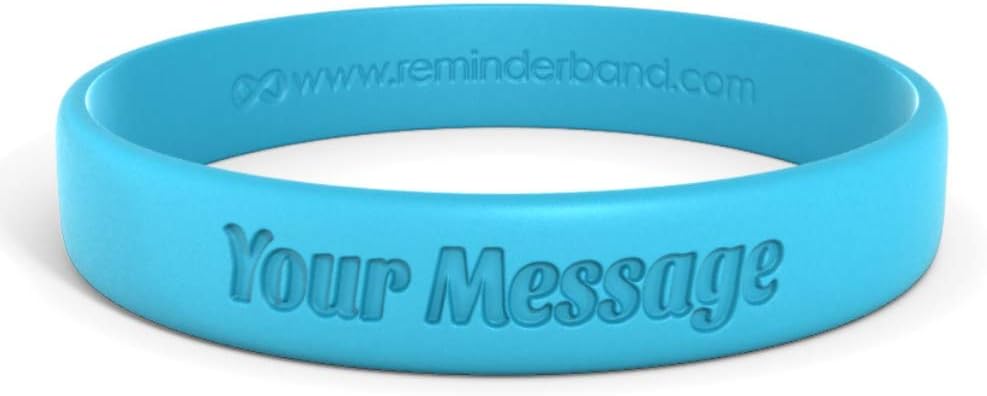 Amazon.com: Reminderband Custom Silicone Bracelet – Motivational ...